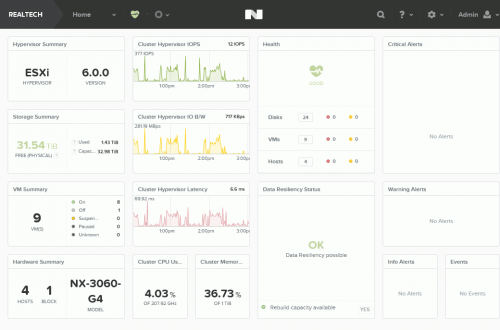 Nutanix Web管理画面(Prism)：SAP on Nutanix